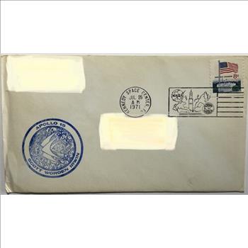 Sealed Apollo 15 Envelope (Unsearched Contents) & 8 Cent U.S. Stamp ...