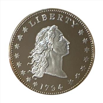 - 1794 Flowing Hair Tribute to America's First Silver Dollar - Silver ...