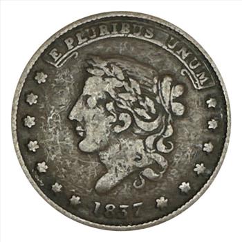 - 1837 Liberty Millions for Defence Hard Times Token | Property Room