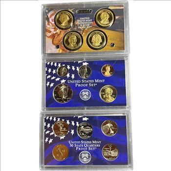* 2007-S United States Mint Proof Set (2 Separate Boxes in Sleeve) 14 ...