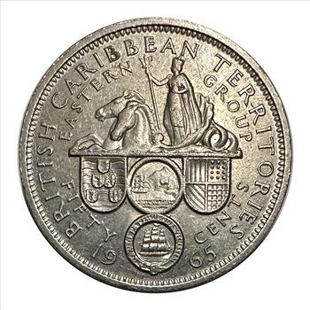 1965 Great Britain Queen Elizabeth The Second British Caribbean ...
