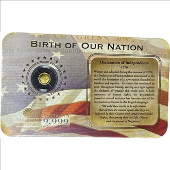 * Birth of Our Nation - Declaration of Independence 1776 - 14K Gold ...