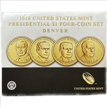 * 2014-D United States Mint Presidential $1 Four-Coin Set- Denver ...