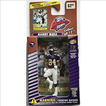 * 1999 NFL Topps - Randy Moss- Flats Figure and Exclusive Topps Card ...