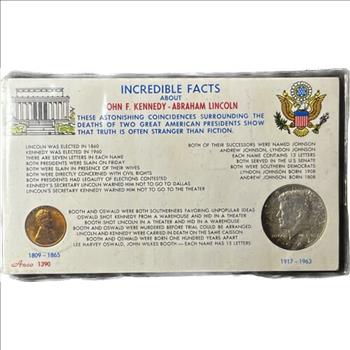 * Incredible Facts - John F. Kennedy & Abraham Lincoln: 1964 Silver ...