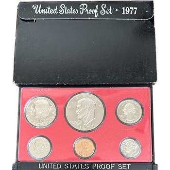 >1977-S U.S. Proof Set - 6 Coins Including Eisenhower Dollar and ...