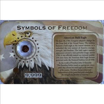- Symbols of Freedom - American Bald Eagle - 14K Gold Replica Coin - 0. ...
