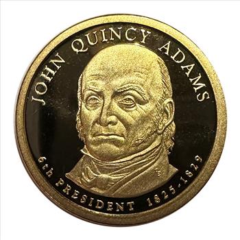 >2008-S U.S. Proof Presidential ($1) Dollar John Quincy Adams Coin ...