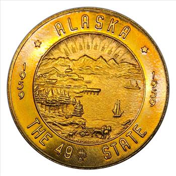>1959 Alaska The 49th State, Fairbanks The Golden Heart of Alaska $1.00 ...
