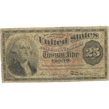 **1863 US Fractional Currency 25 Cents George Washington Banknote ...