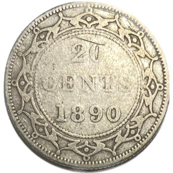 **1890 Newfoundland 20 Cent Coin | Property Room