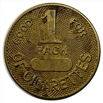 * Vintage Good for One Pack of Cigarettes Token | Property Room