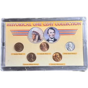 . 1901-1999 Historical One Cent Collection - 1901 Indian Head, 1999 ...