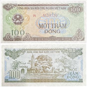 >Vietnam Crisp 100 & 500 Dong Notes - 2 Colorful World Notes ...
