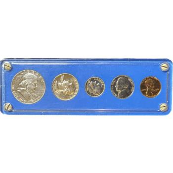 >1961 U.S. Silver Coin Set - Franklin Half, Washington Quarter ...