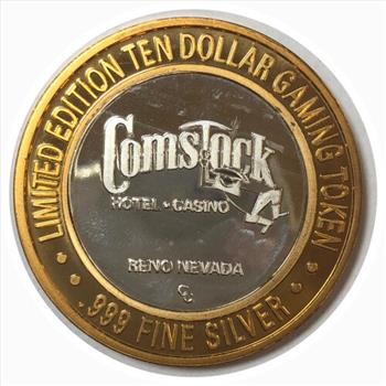 Silver Strike! Collector's Series $10 Silver Gaming Token -Comstock ...
