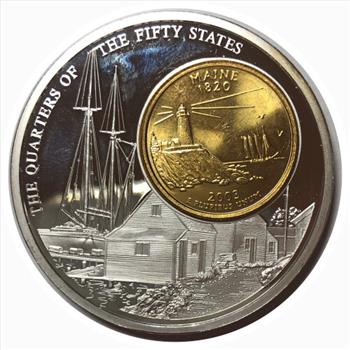 Encased Token - The Quarters of the Fifty States - State of Maine ...