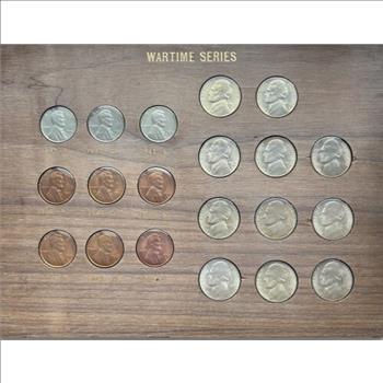 1942-1945 Wartime Series - Collection of Cents & Nickels in Attractive ...
