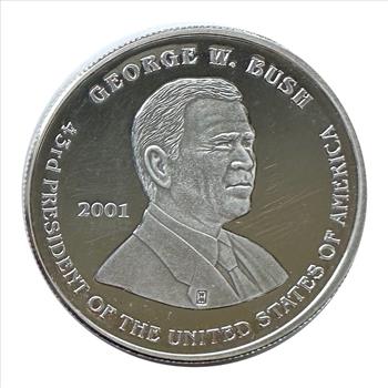 2001 U.S. Presidential Election Proof Commemorative Round 1 Ounce .999 ...