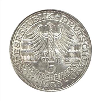 - 1955-G Germany 5 Deutsche Mark - Commemorative Issue - 300th ...