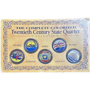 >1999 U.S. Complete Colorized 20Th Century State Quarter Collection ...