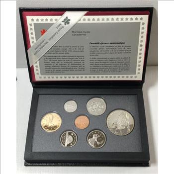 1992 Canada Royal Canadian Mint Proof Set - 7 Coins Including Silver ...