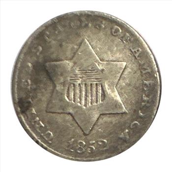 - 1852 U.S. Silver Three Cent Coin (Trime) | Property Room