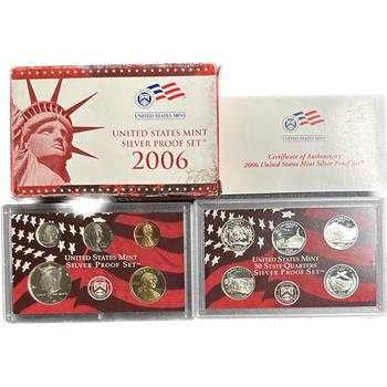 >2006-S U.S. Silver Mint Proof Set - 10 Coins Including Sacagawea ...