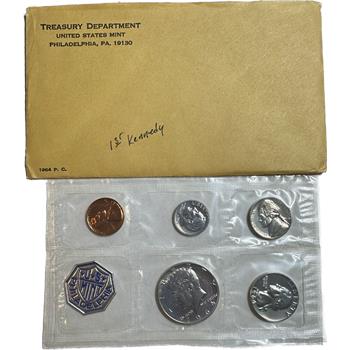 >1964 U.S. Silver Mint Set - 5 Coins in Original Mint Packaging ...