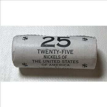 U.S. Roll of 25 Nickels - Philadelphia Mint Uncirculated | Property Room