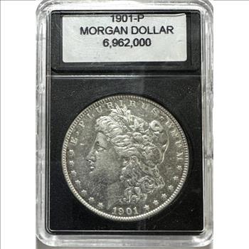 - 1901 U.S. Silver Morgan Dollar - Key Date - Great Detail with Full ...