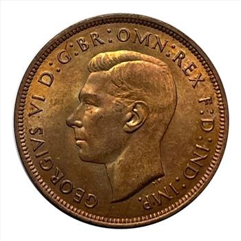1940 Great Britain Choice Brilliant Uncirculated One Penny - Beautiful ...