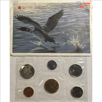 >1988 Canada Royal Canadian Mint Set - 6 Coins in Original Mint Cello ...