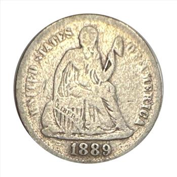 - 1889 U.S. Silver Barber Dime | Property Room