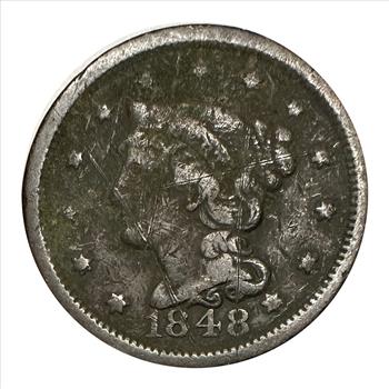 >1848 U.S. Braided Hair One Cent | Property Room