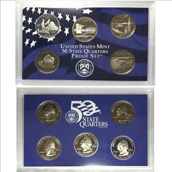 - 2005-S U.S. Mint 50 State Quarters Proof Set - California, Minnesota ...