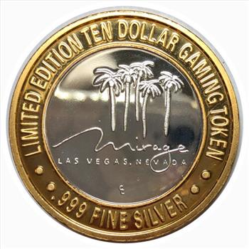 Silver Strike! Collector's Series $10 Silver Gaming Token -The Mirage ...