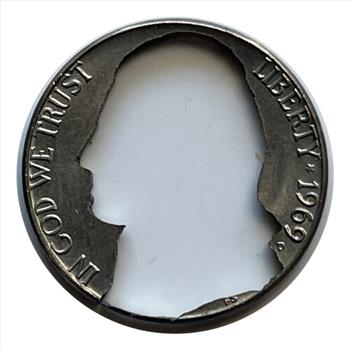 1969 U.S. Jefferson Cut-Out Nickel | Property Room