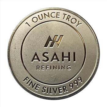 * 1 Ounce Troy Fine Silver .999 Round - Asahi Refining | Property Room