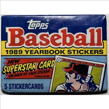 * 1989 Topps Baseball Yearbook Stickers - Unopened | Property Room