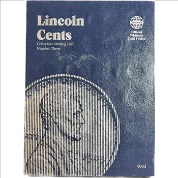 . 1975-2002 Whitman Album - Lincoln Cents - With 50 Cents | Property Room