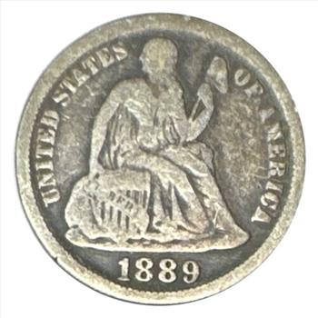 - 1889 U.S. Silver Liberty Seated Dime | Property Room