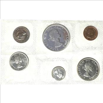 - 1964 Canada 6-Coin Silver (1.11 ASW) Uncirculated Set - Original Mint ...