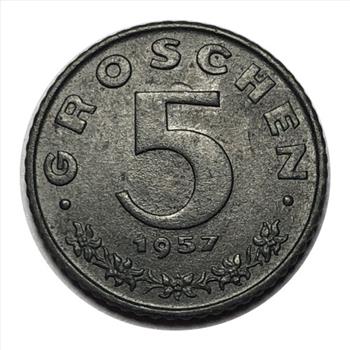 *1957 Austria 5 Groschen Coin | Property Room