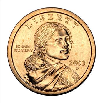 *2003-D United States Mint Uncirculated Sacagawea Golden One Dollar ...