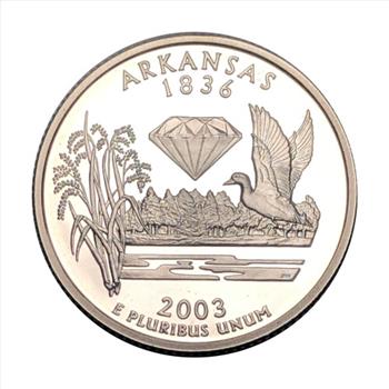 *2003-S United States Mint Silver Proof Washington State Quarter ...