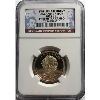 *2009-S US Presidential Coin - Zachary Taylor- Certified PF69 by NGC ...