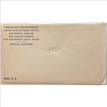 1965 S.S. US Treasury Dept. Mint Coin Proof Special Set - Unopened ...