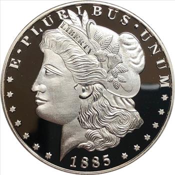 "1885" Gem Proof Silver Layered Morgan Designed Round | Property Room