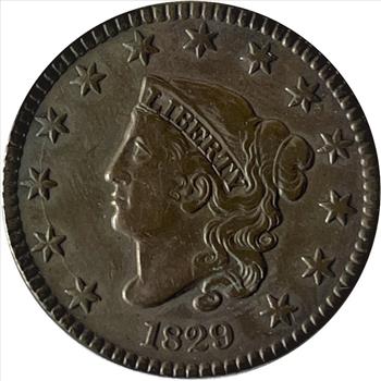 1829 U.S. Large Cent Beautiful Chocolate Brown Surfaces! | Property Room